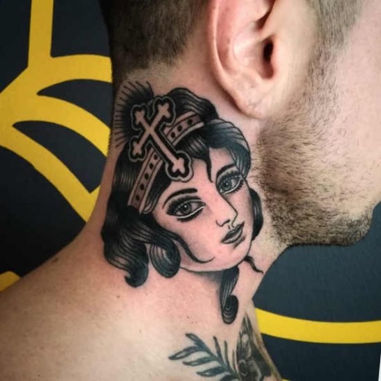 Nek tattoos: 150x tattoo-inspiratie