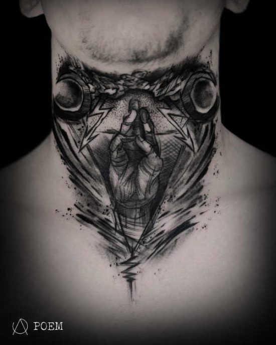Nek tattoos: 150x tattoo-inspiratie